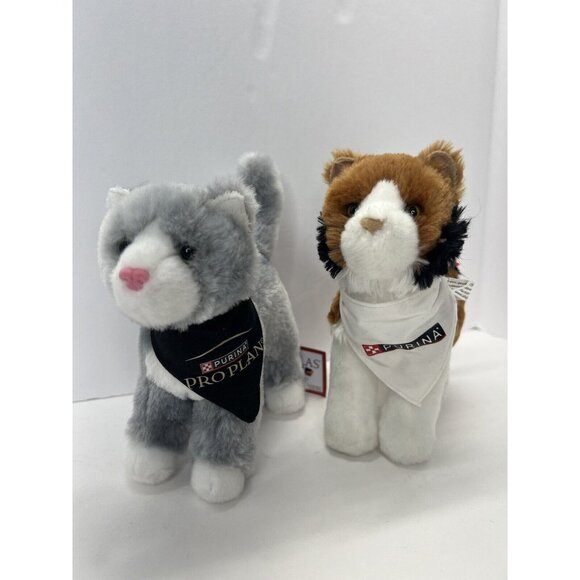 Douglas | Toys | 2 Purina Promo Plush Cats By Douglas Scatter The Grey ...